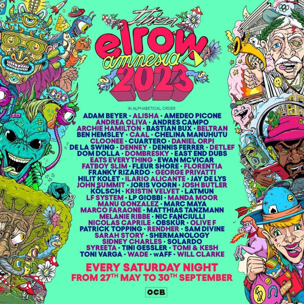 Elrow Amnesia Ibiza 2023 confirma a los artistas de esta temporada ...