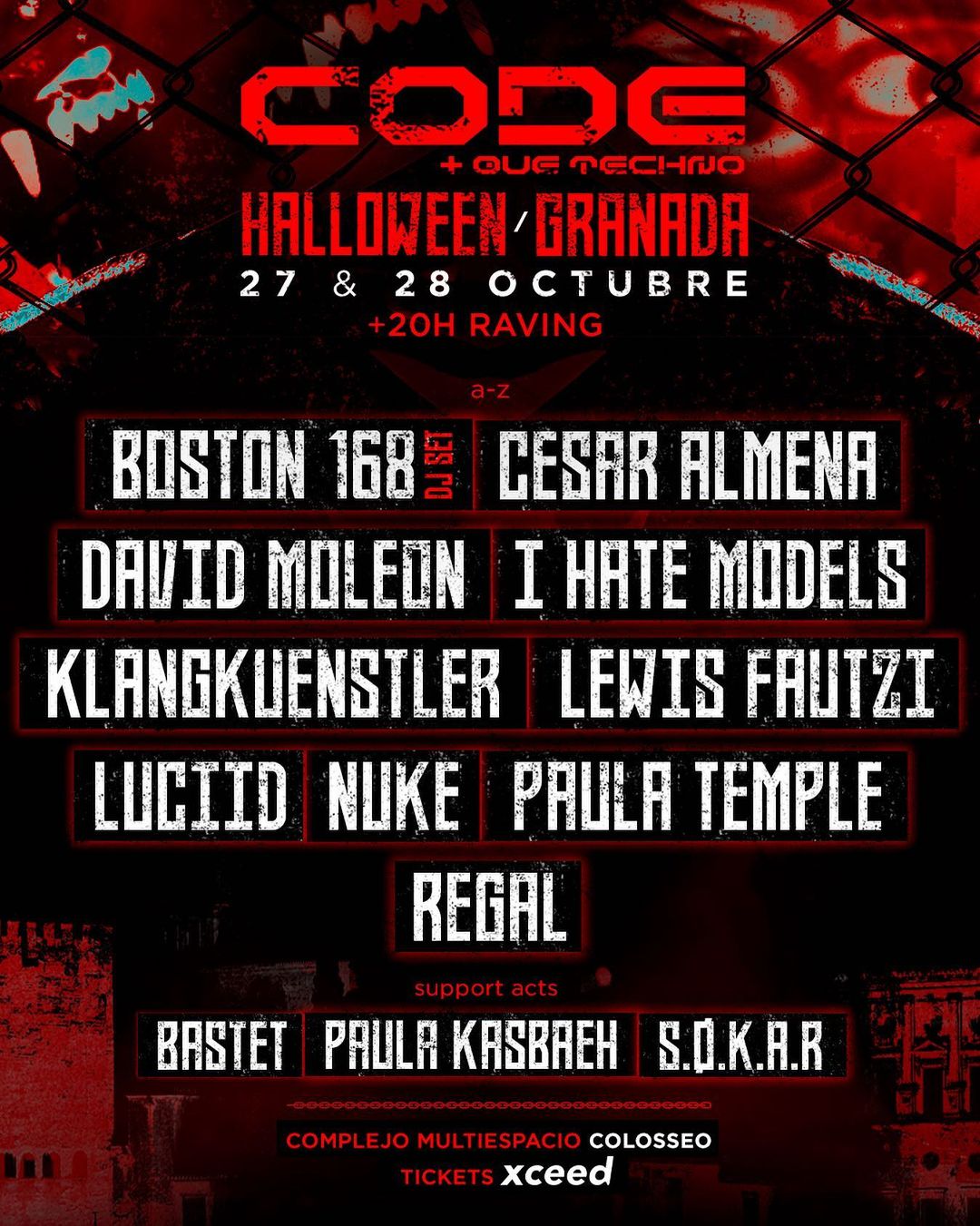 Fabrik viaja a Granada con su marca CODE: Cartel, entradas y fecha - All Music Spain